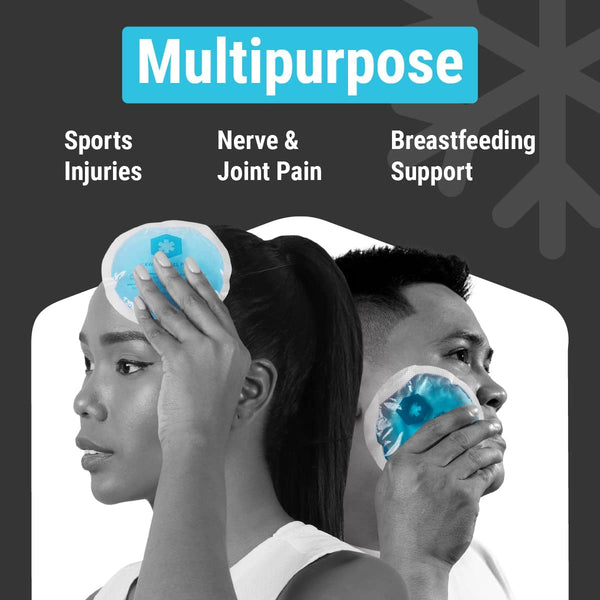 Round Gel Pack Reusable Hot or Cold Ice Pack - IceWraps