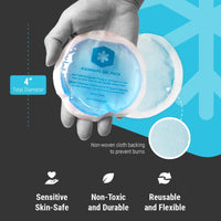 Round Gel Pack Reusable Hot or Cold Ice Pack - IceWraps